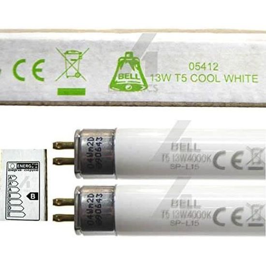 Bell Lighting 05412 Lot de 2 tubes fluorescents T5, 13 W, 525 mm, blanc ...