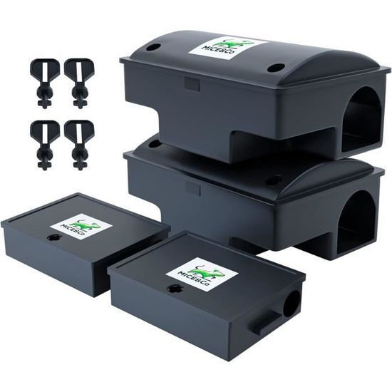 MiceCo Boîte Appât Rats et Souris – Piège à Rats Professionnel ...