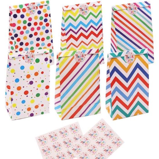 Sachet Cadeaux En Papier Lot De 24 Sac Cadeau,Pochette Cadeau ...