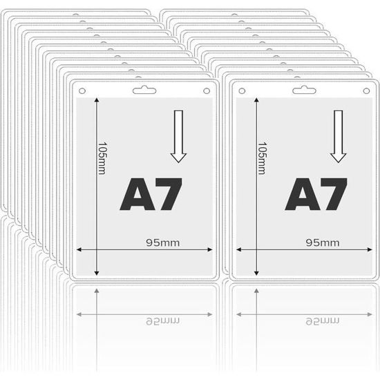 Lot De 25 Portes Badges - Portes Cartes Transparents - Pour Évenement ...