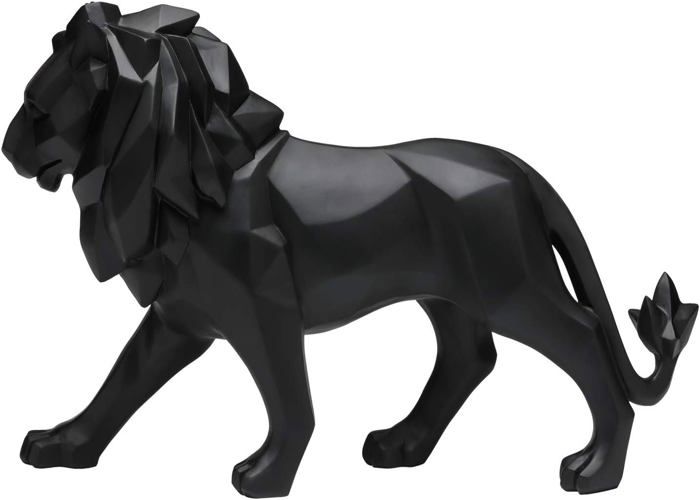 Vinbcorw Statue Lion Origami Statue Resine Decoration Statue Interieur ...