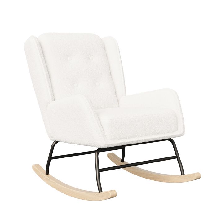 LEWW Fauteuil à Bascule, Rocking Chair, Allaitement Bébé, Chaise ...