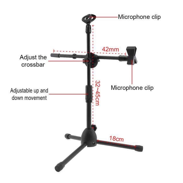 A-Desktop Microphone Tripod Floor Microphone Brackets Swing Arm ...