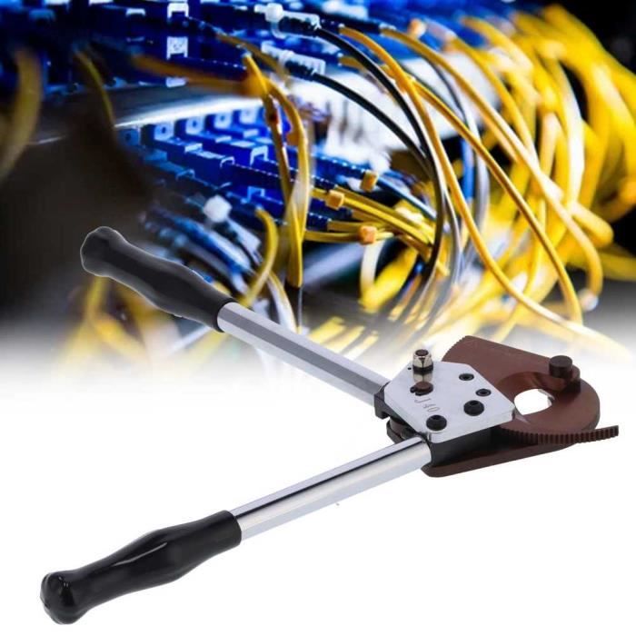 Coupe-câble à cliquet ARAMOX JA40 - Outil de coupe manuel de câble ...