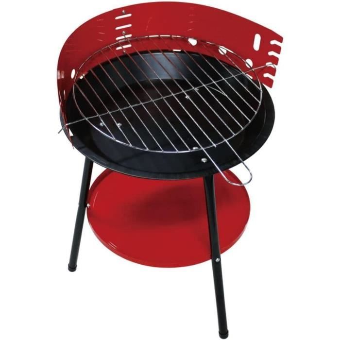 Bbq Barbecue Rond À Charbon De Bois, D36 Mm X H56 Mm, Portable[u762 ...