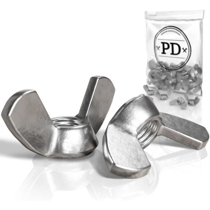 ® Ecrou Papillon M4 (Din 315) | Écrous À Ailettes En Acier Inoxydable ...