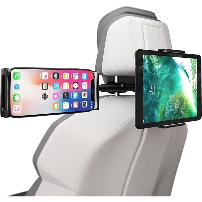 2 en 1 Support Tablette Voiture Appuie Tête, Double Support Siège ...