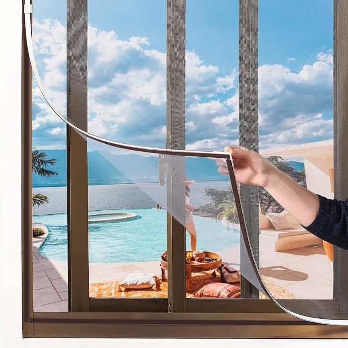 Moustiquaire Fenêtre, avec Fixation Magnétique Innovante, Toile ...