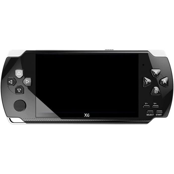 Console de Jeu Portable PSP X6 - Noir - Jeux variés intégrés 8G - Écran ...