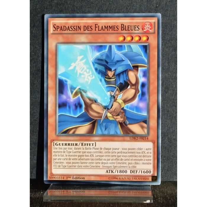 Carte YU-GI-OH LDK2-FRJ14 Spadassin des Flammes Bleues Commune NEUF FR ...