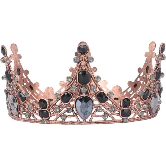 Couronne Noire En Alliage - Couronne De Mariée - Couronne De Strass ...