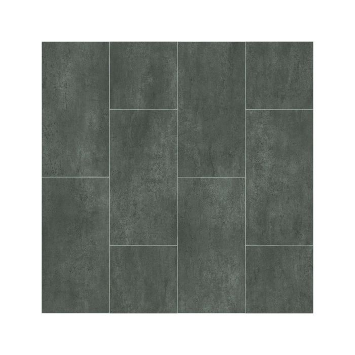 Sol PVC Best - Motif Carrelage Gris Foncé Marbré - Rouleau de 4m x 3m ...