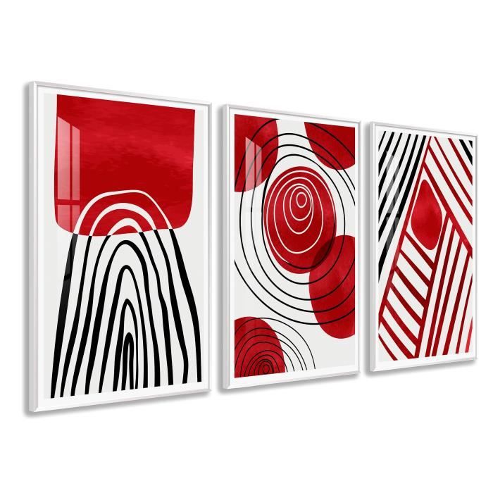 DekoArte - Triptyques Décoratifs Modernes avec Cadre Inclus | Imprimés ...