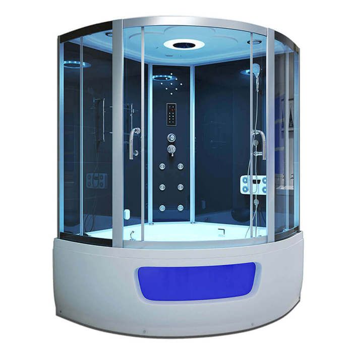 HOME DELUXE Douche à vapeur 'EXCLUSIO' coleur: noirFonction de vapeur ...