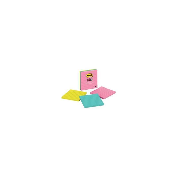 Bloc-notes Super Sticky - POST-IT - Collection Miami - 3 pièces - 101 x ...