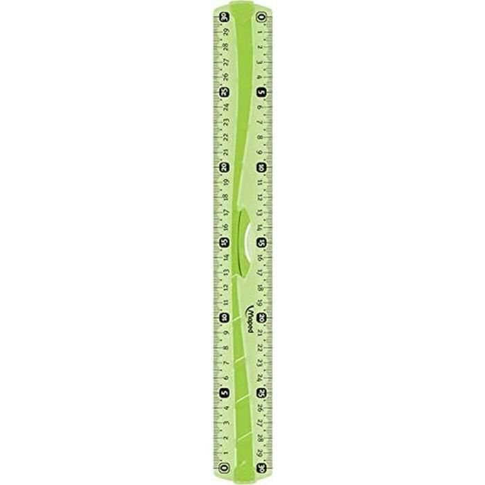 Règle 30 cm Incassable - Triple Décimètre Souple - Règle Résistante ...