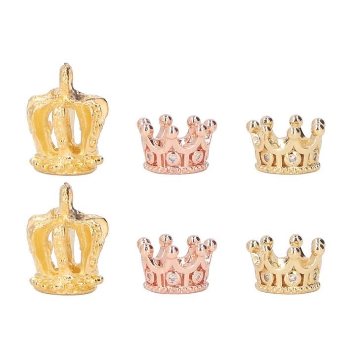Tbest Mini Crowns, Bright Color Mini Gold Crown for DIY loisirs dessin ...