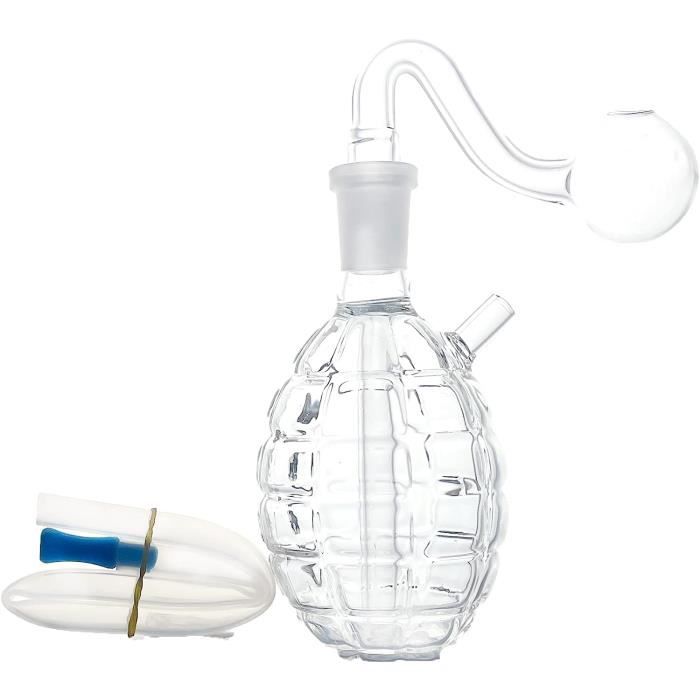 6 "Mini Bong En Verre Verre D'Huile Bubbler Bong Petit Bong D'Encens En ...