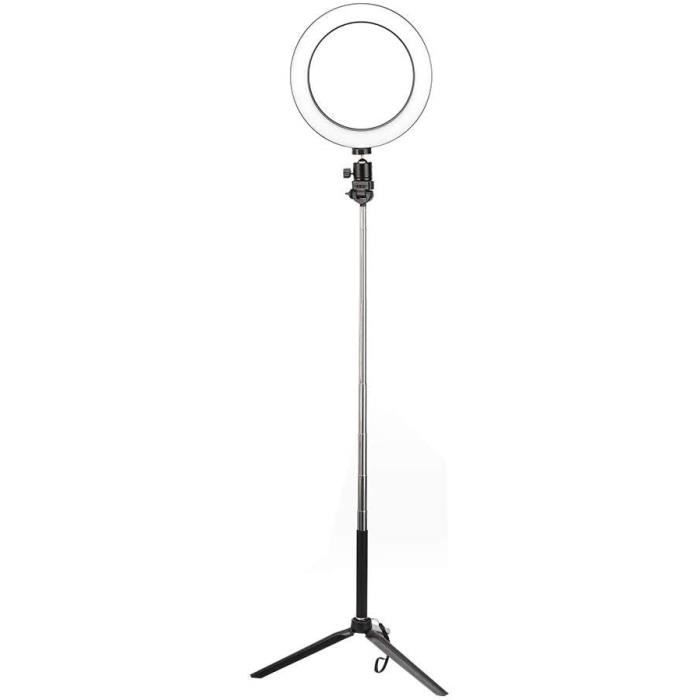 Lampe LED Ring Light - TRAHOO - 20 cm - Alimentation USB - Trépied et ...