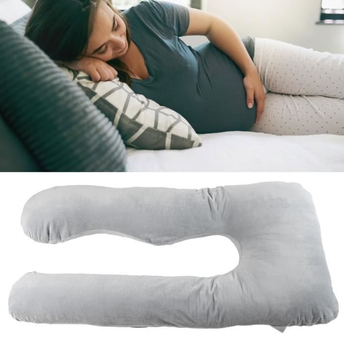 VGE Coussin grossesse et allaitement 3 en 1 (gris clair) ABI ...