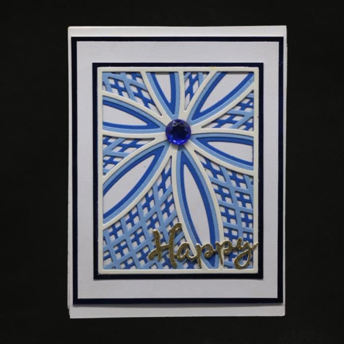 1 pièces matrice de coupe créative en acier au carbone beau bricolage métal pochoir gaufrage ...