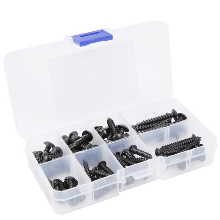 YOSOO Vis autotaraudeuse Kit d'assortiment de clous de cloison sèche à prise hexagonale à prise ...