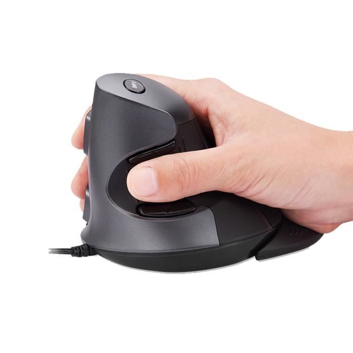 SOURIS,Black Wired Mice--souris ergonomique verticale sans fil M618 ...