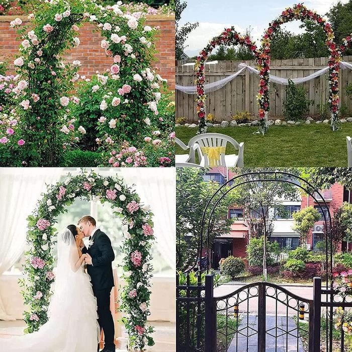 Arche de Jardin, Mariage Arche, Tonnelle Tubulaire Robuste pour Rosiers ...