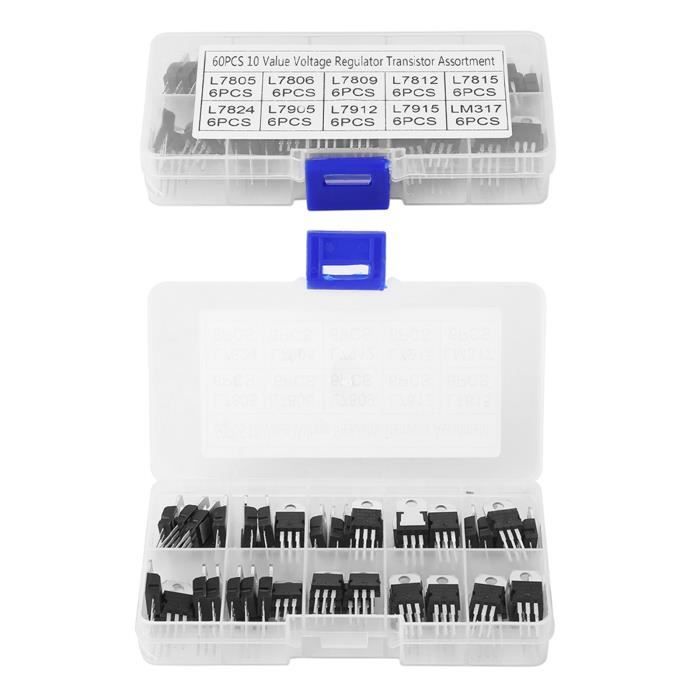 YOSOO Transistor assorti Transistor Assortment Kit 60pcs 10 Values ...