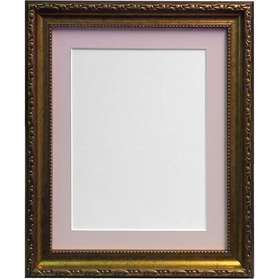 Cadre Photo Style Shabby Chic, Plastique, Doré, 50 X 40 Cm Image Size ...