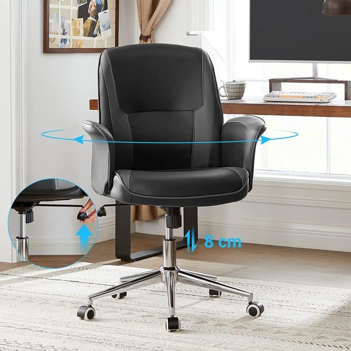 LIWI-Fauteuil de bureau, Chaise ergonomique, Siège pivotant, revêtement ...