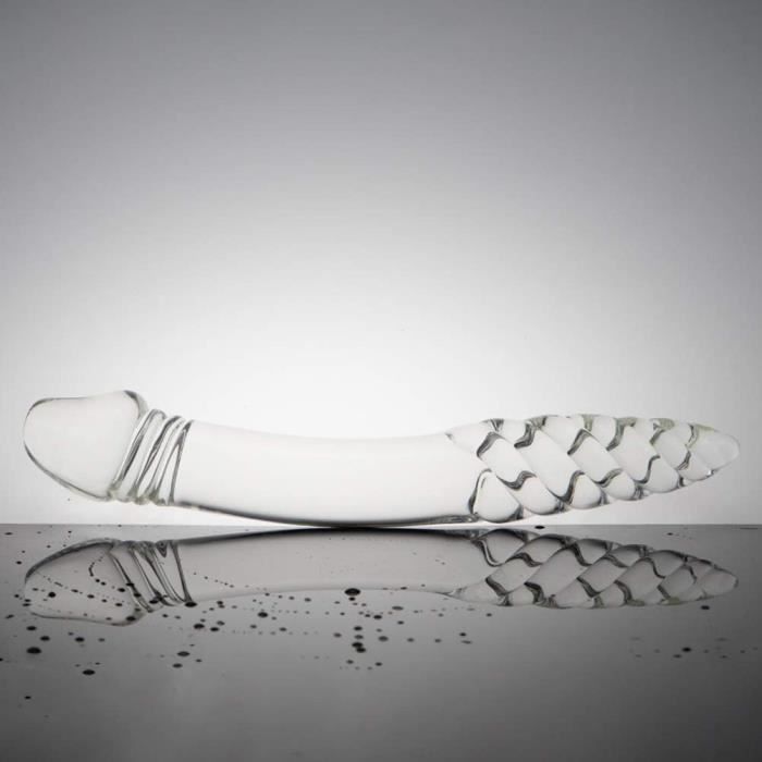 Godemichets Double Dong Double godes en verre, Roluck Anal Dildo ...