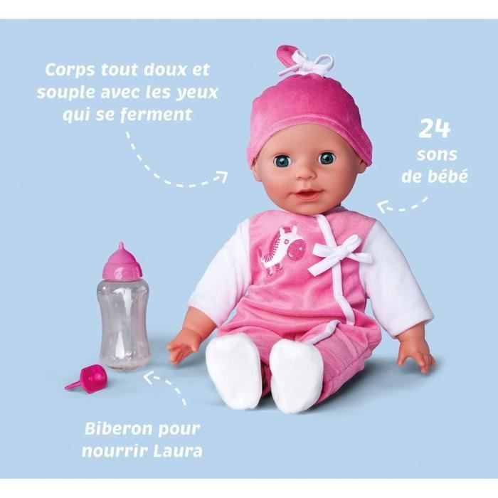 Simba - Laura Poupée Parle - 38cm - Corps souple - 24 sons - Piles ...