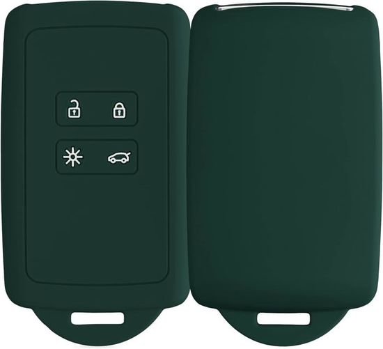 Vert sapin Accessoire clé de Voiture Compatible avec Renault Smart Key ...
