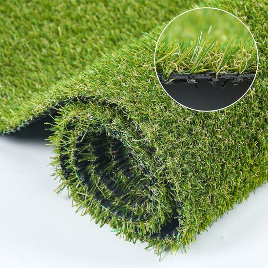 Yakimz Gazon synthétique 20mm 1x2 m Fibre polypropylène - Résistant aux UV et aux intempéries ...