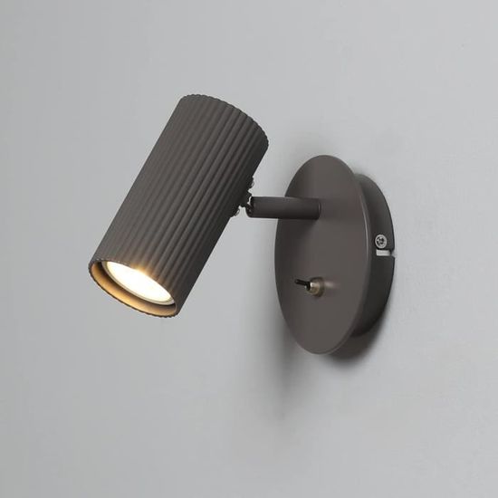 Spot Mural Interieur GU10 LED 5W 3000K Blanc chaud Applique Murale ...