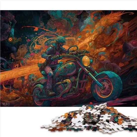 Puzzle Moto 1000 Pièces Pour Adultes, Planche 100% Recyclée, Jouets ...