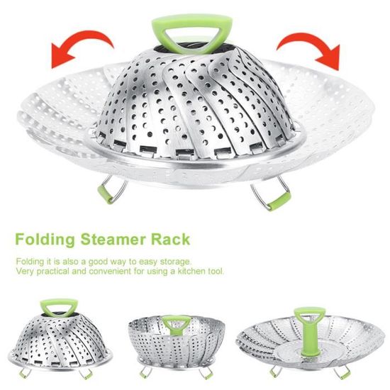 FYDUN Panier Vapeur Légumes Pliable Acier Inoxydable, Pratique Cuisine - Cdiscount Maison