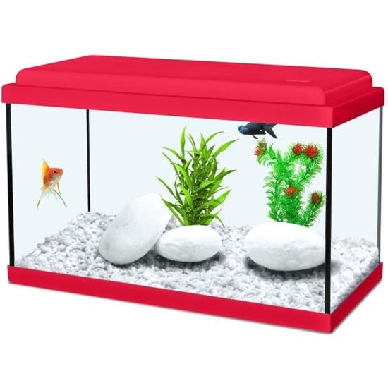 ZOLUX Aquarium Nanolife Kidz - 18 L - 40 x 20 x 25 cm - Rouge ...