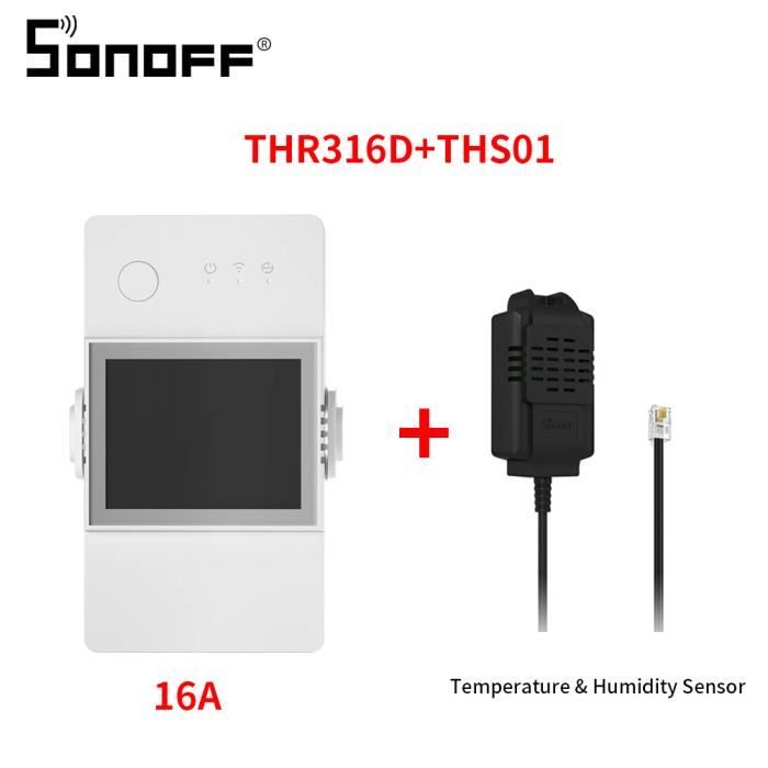 TH 16A Avec THS01-Module relais TH16 mis à niveau, commutateur Wifi ...