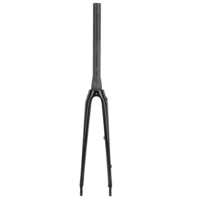Atyhao Fourche avant en carbone Fourche avant rigide de vélo Fourche de vélo de route en fibre ...