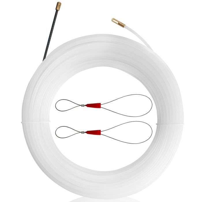 Tire Fils Electrique 1 Rouleau Enfileur de Fil Électrique 20m Câble en ...