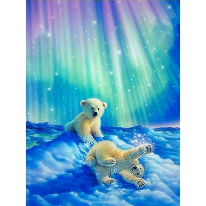 Diy Jeux De Puzzle Deux Ours Polaires Casse-Tête Jeu Créatif Puzzle ...