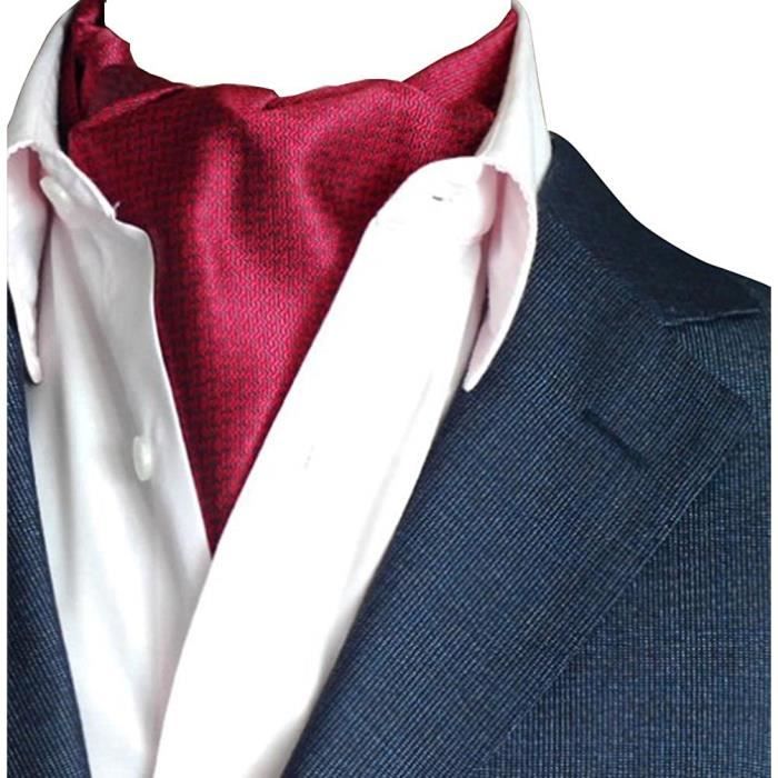 RluoX Cravate Ascot Elégant Luxueuse Formal Neckties Chemise Cravates ...
