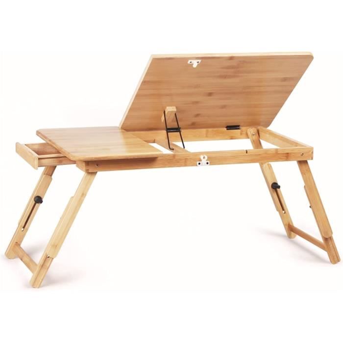 LIWI-Table D'ordinateur Petite Table a Manger en Bois Pliable et ...