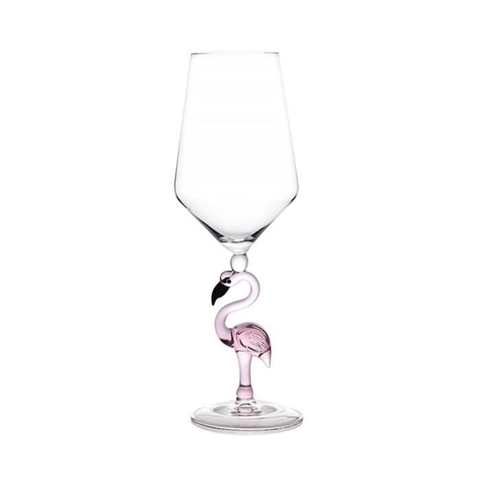 Verres à cocktails,Verre à vin en cristal rose Transparent en forme de ...