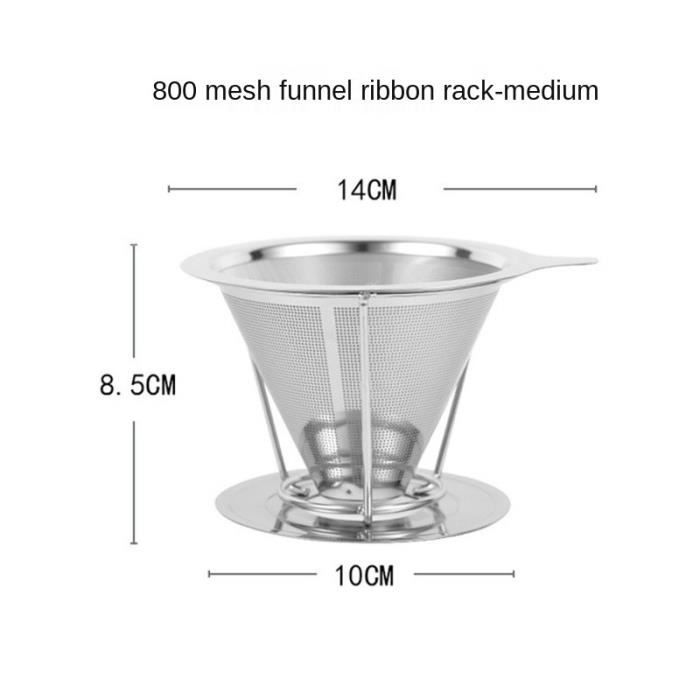 Café Filtres,Porte-filtre à café en maille 800, en acier inoxydable 304 ...