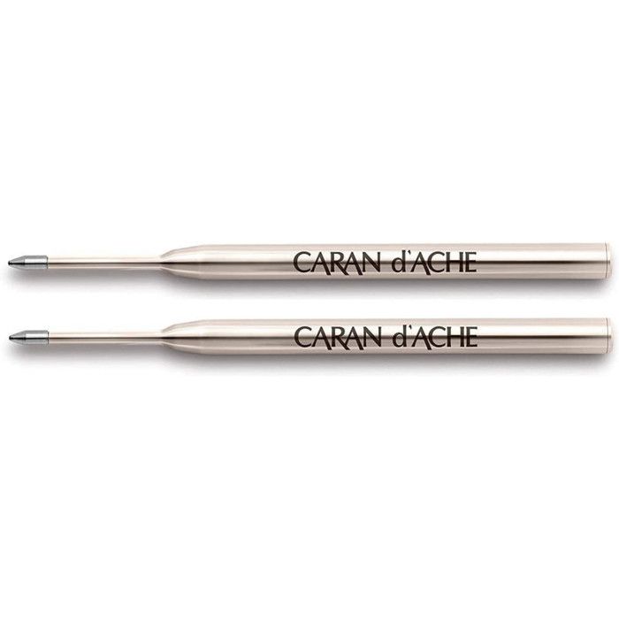 Recharges - Cartouche - Stylo à bille - Caran d'Ache - Noir - Pointe M ...