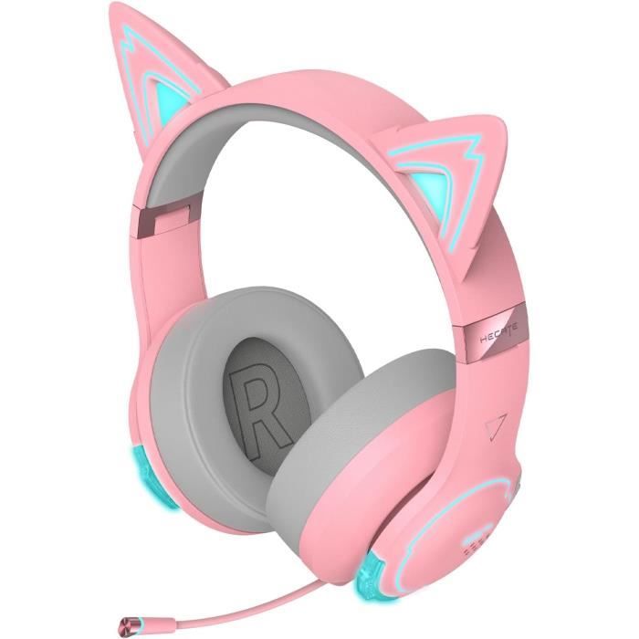 Hecate G5BT Cat Casque Gaming sans Fil, Micro Anti-Bruit, Oreilles de ...