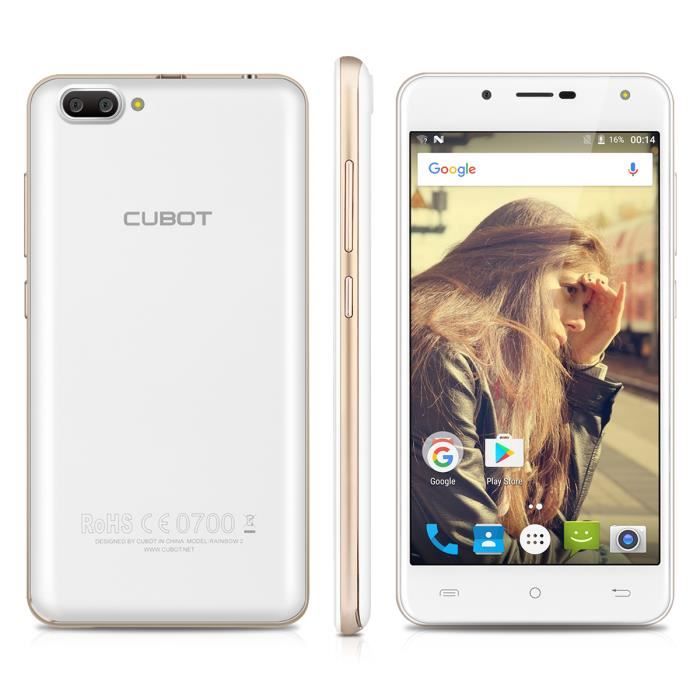 Cubot Rainbow 2 1Go+16Go 3G Smartphone Débloqué MTK6580A Quad-Core ...